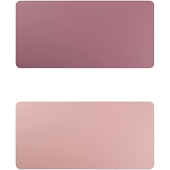 Sous-main de bureau double face en cuir antidérapant pour ordinateur ...