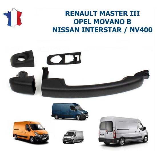 Poignée de Porte extérieur pour Renault Master 3 Movano B Interstar ...