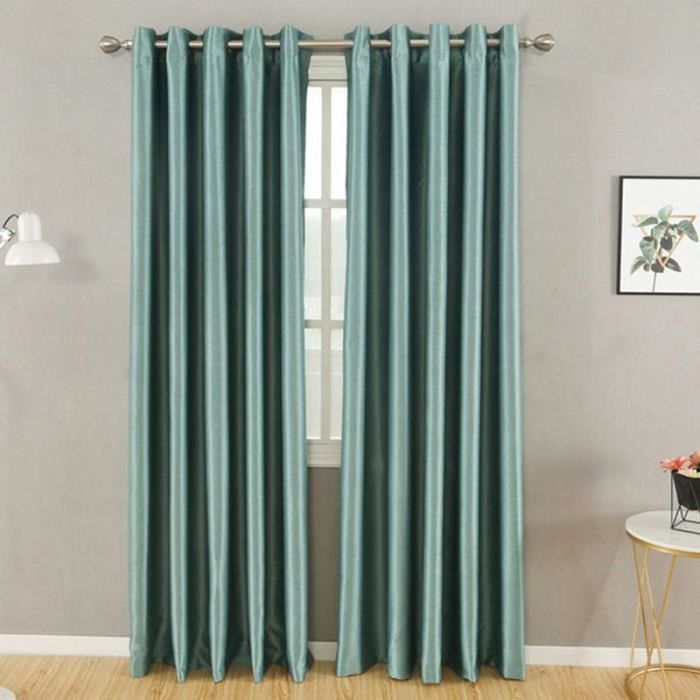 RIDEAU - DOUBLE RIDEAUX Rideau oeillets 145×250 cm 2 Pieces Rideau d ...