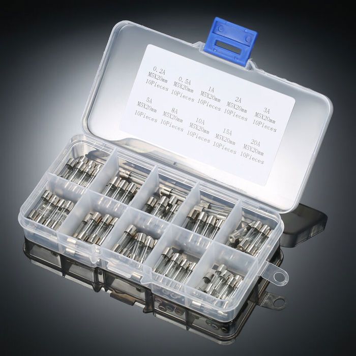 100 Fusibles en verre 5x20mm en boite, Fusible 0.2A 20A QPUION - Cdiscount Auto