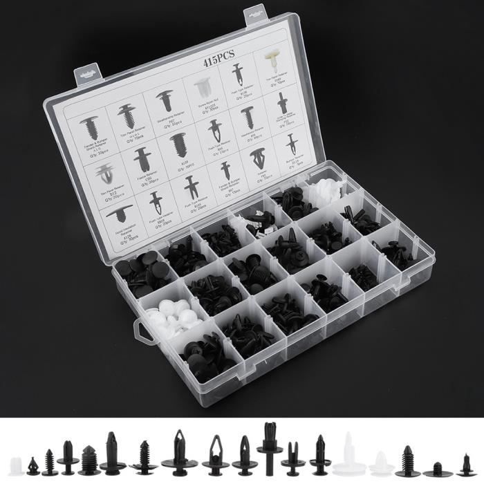 Attache De Pare-Chocs 415 Pièces Clips De Garniture De Panneau De Carte ...