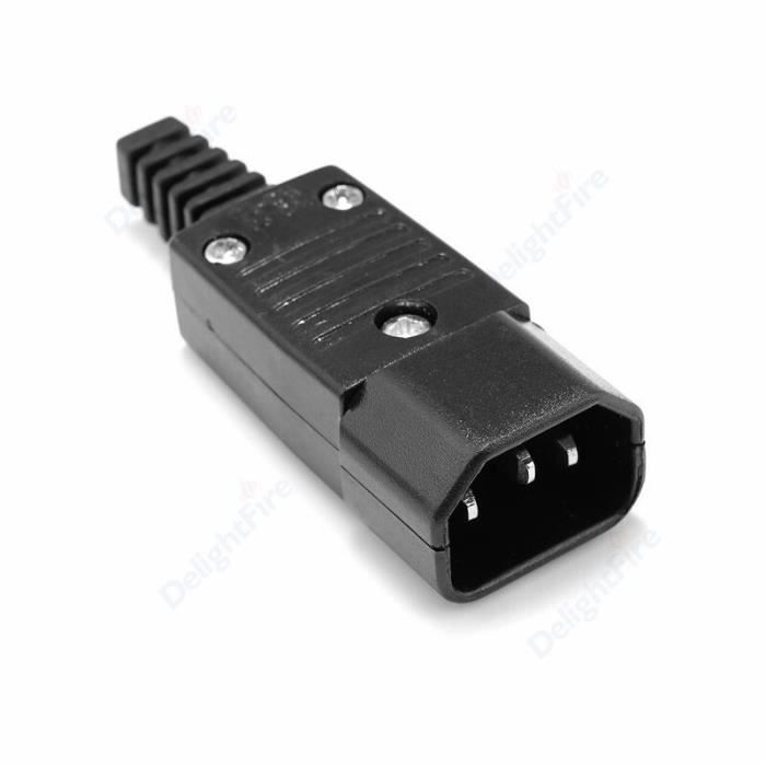 Prise électrique - 5PCS - IEC320 C13 C14 - Connecteur d'alimentation ...
