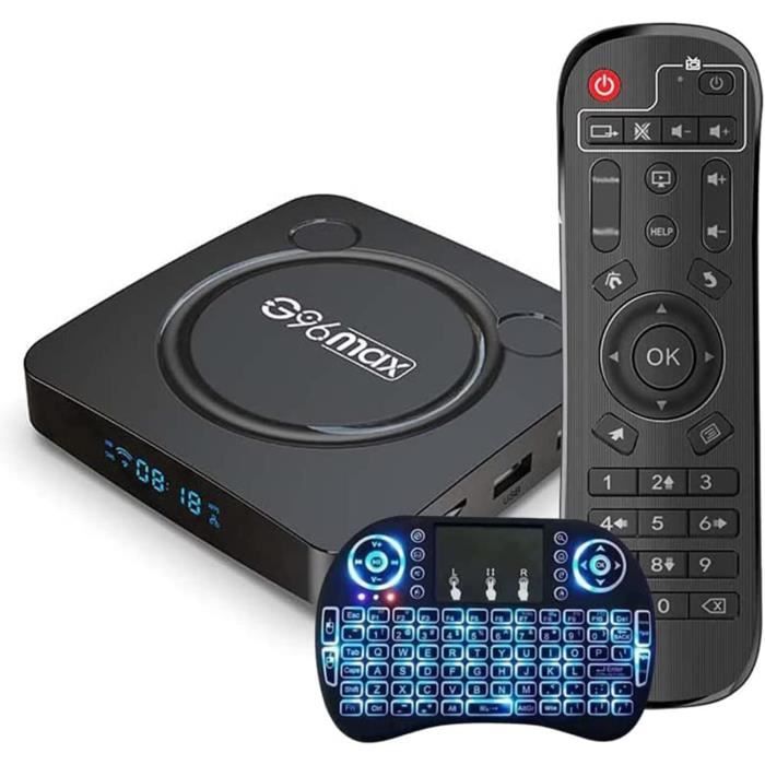 Android 11 TV Box, Amlogic S905X2 Quad Core 64 Bits, avec 1000M LAN ...