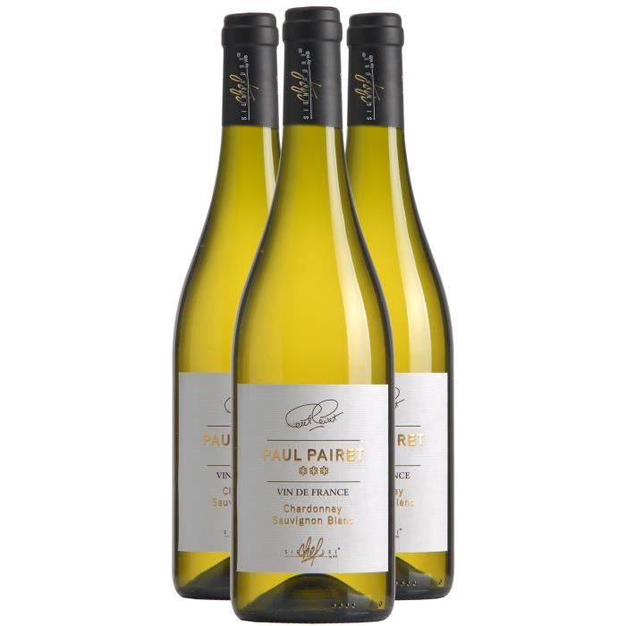 PAUL PAIRET Blanc 2022 - Lot de 3x75cl - Signature Chef - Vin Blanc du ...