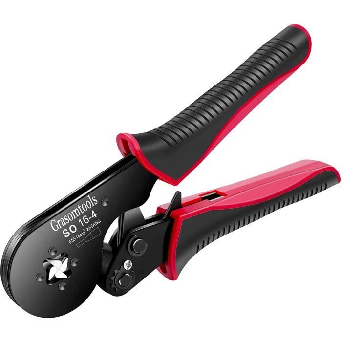 Outil de sertissage de virole, outils de sertissage 0,08-16 mm²/AWG 28-5, outil de sertissage de ...