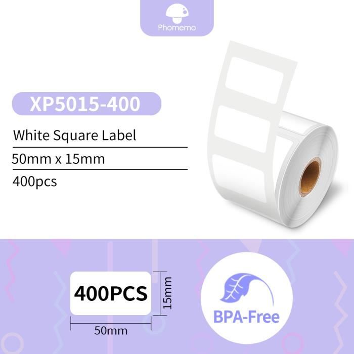 Gommette,Étiquette autocollante carrée polyvalente pour imprimante ...