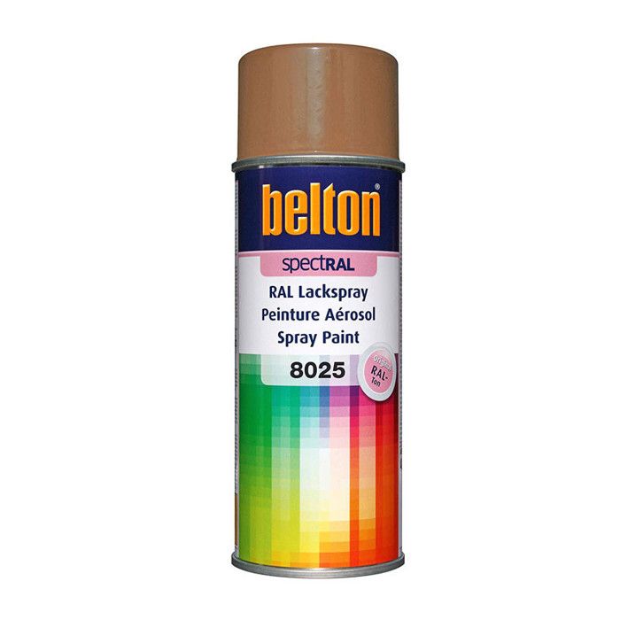 Bombe peinture - AUTO K - BELTON - RAL 8025 BRUN PALE - 400 ml - Mat ...