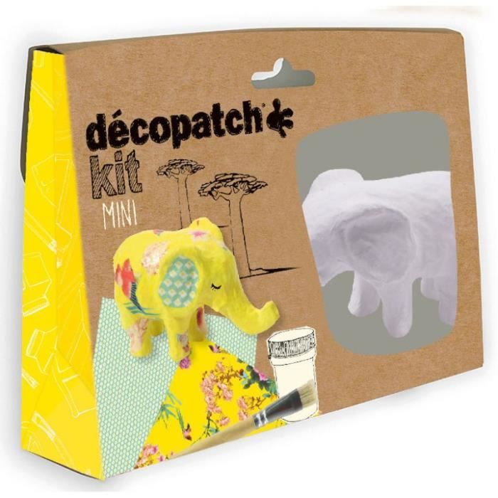 Mini Kit Eléphant 'Decopatch' - Cdiscount Beaux-Arts et Loisirs créatifs