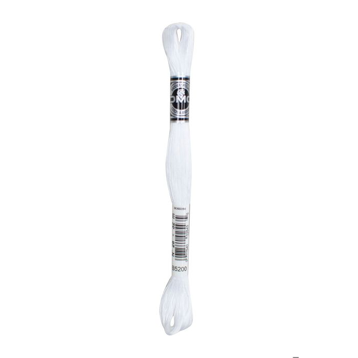 Fil à broder - DMC - BRODER SPECIAL 12 ECH 40M B5200 - Couleur blanche ...