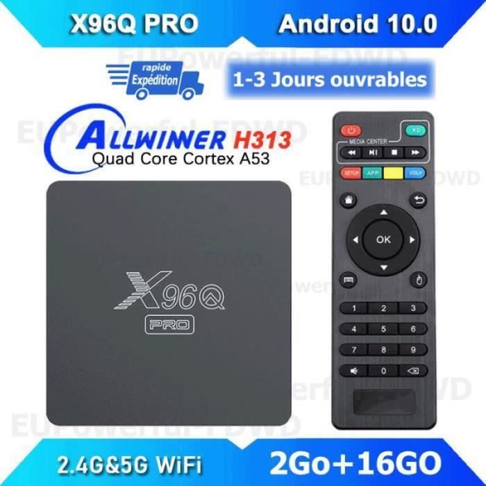 Android tv box android 10 X96Q PRO Smart TV BOX Dual Wifi BT 2Go+16Go ...