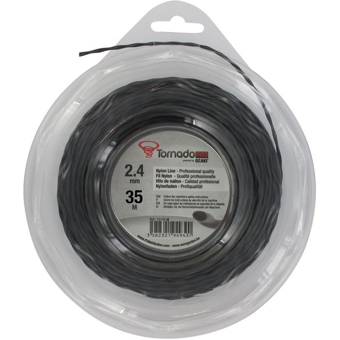Coque fil nylon copolymère - OZAKI TORNADO - Longueur 35 m - Ø 2,40 mm ...