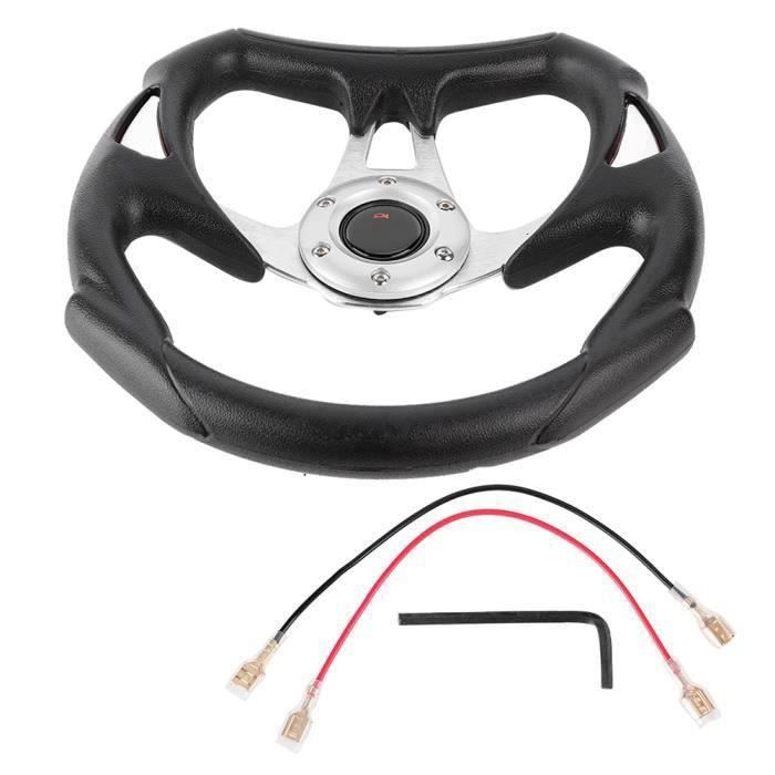 Progrès-Volant 13in 320mm universel en aluminium PU cuir voiture sport ...