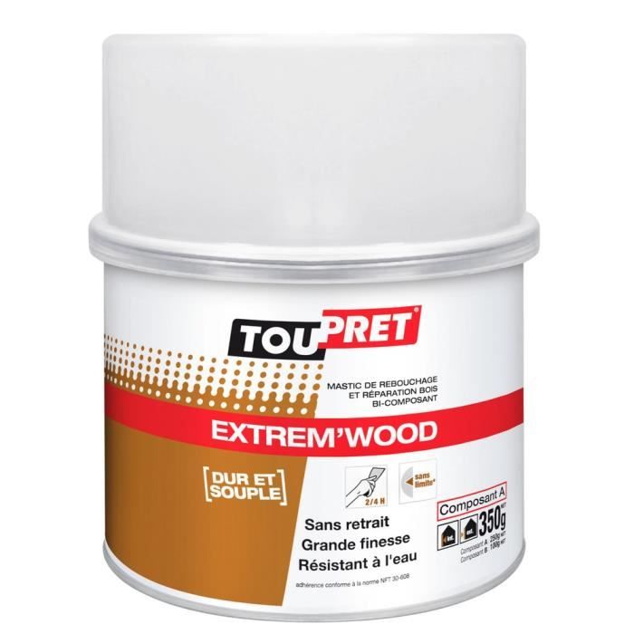 Mastic de rebouchage et réparation bois bi-composant Extrem'wood 0 ...