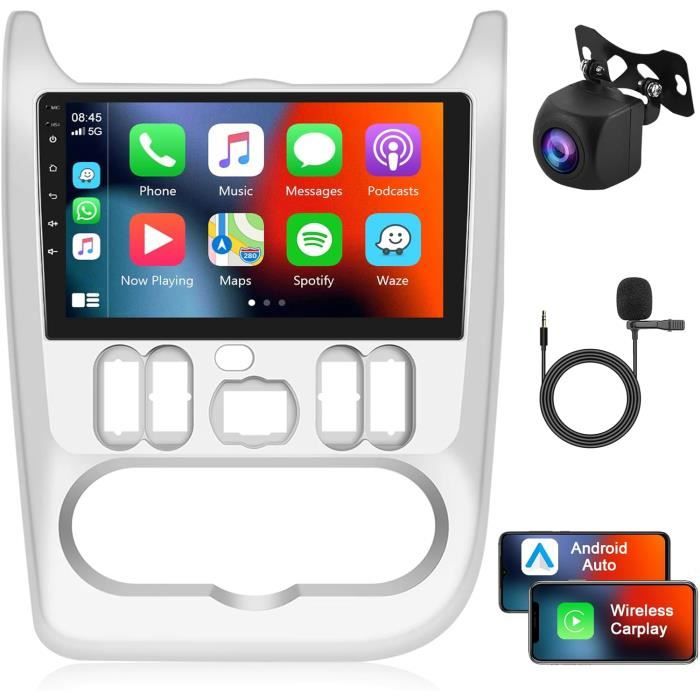 Android Autoradio Pour Renault Logan 1 Sandero 2009-2015 Largus Dacia Duster Avec Apple Carplay ...