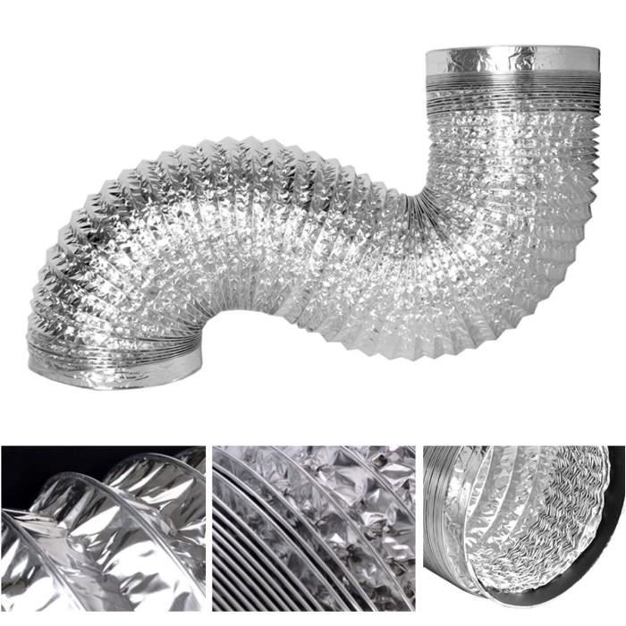RUR tuyau de conduit d'air flexible Tuyau de conduit flexible de 15,2 ...