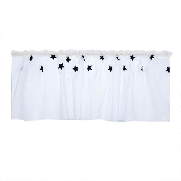 Rideau d'armoire (Etoiles Bleu Foncé)Cuisine Tiers De Cabinet Rideau ...