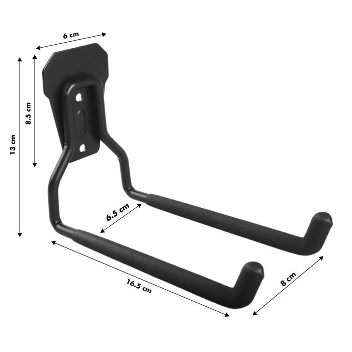Support mural de garage - Maclean - MC-440 - Acier - Charge max 35kg ...