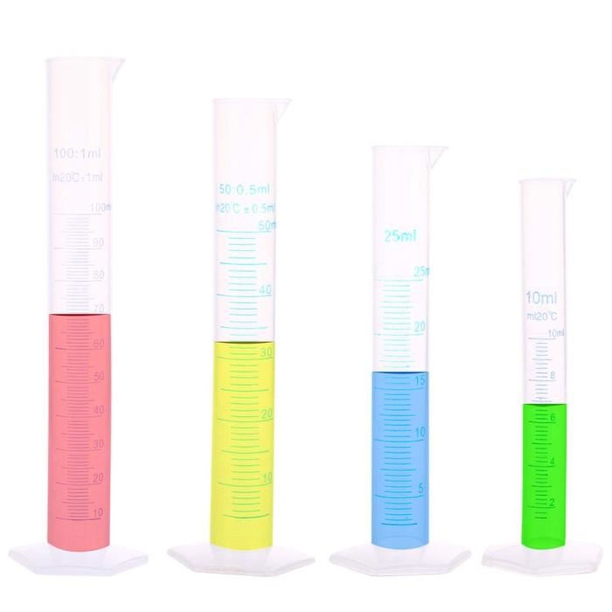 Cylindre Gradué en Plastique de Cylindre de Mesure de Côté Double Tube ...