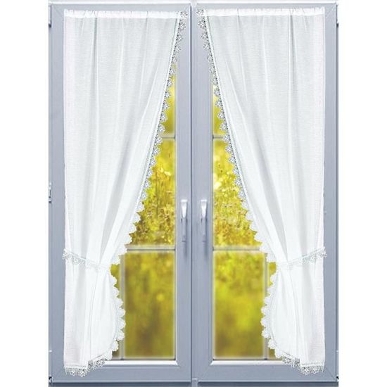 Rideaux bonne femme macramé, la paire - Cdiscount Maison