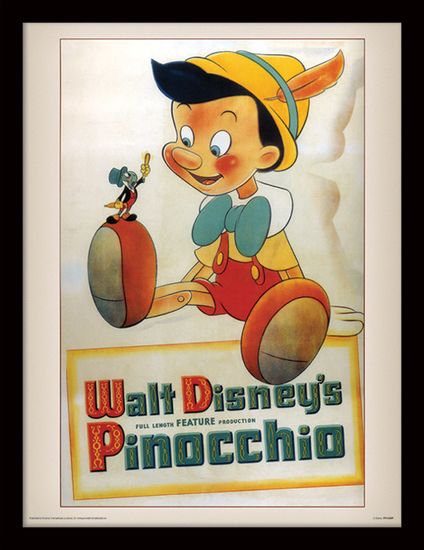Pinocchio - Walt Disney - Art Print - 30x40cm - Affiche / Poster ...