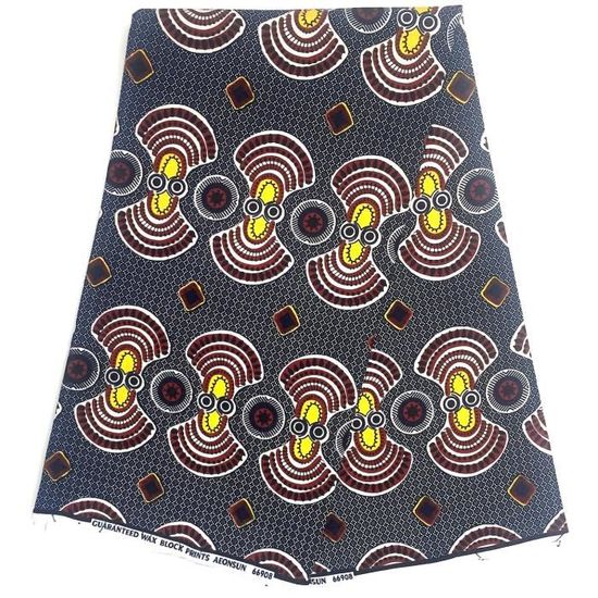 Wax pagne tissu africain collection HITARGET 6Yards super cire imprimé ...
