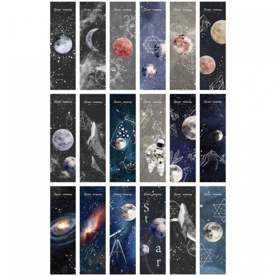 Marque-pages sur le thème de l'espace - 30 pcs - Cdiscount Beaux-Arts ...