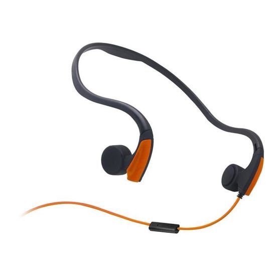 Casque filaire à conduction osseuse Commande vocale avec micro Shock ...