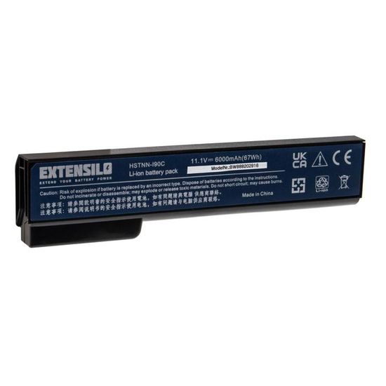 EXTENSILO Batterie compatible avec HP EliteBook 8460p, 8460w, 8470p ...