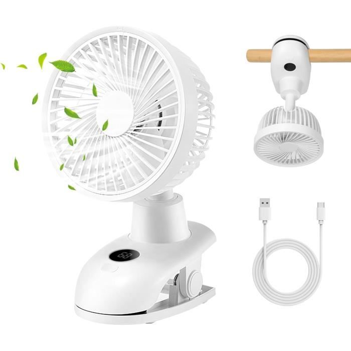 Ventilateur USB Ventilateur de table silencieux : 4 vitesses et ...