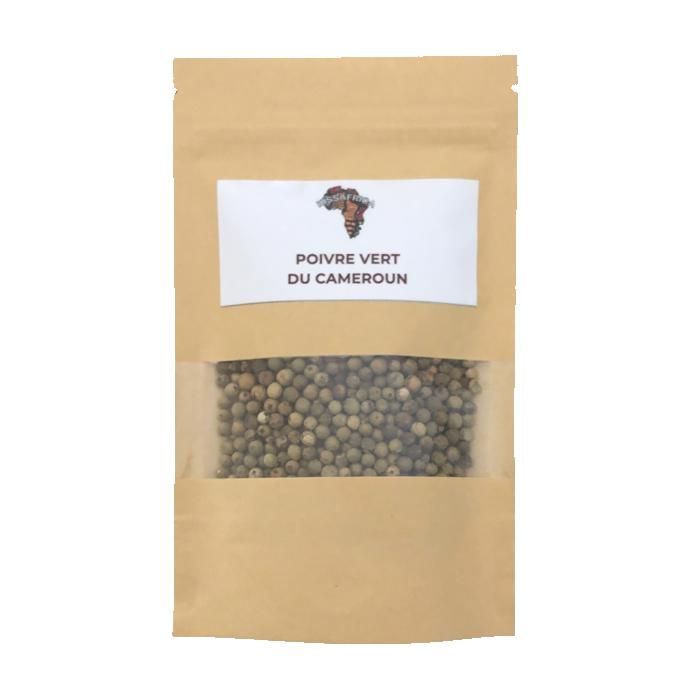 Poivre vert du cameroun en grains sachet de 25 g épices cuisine ...