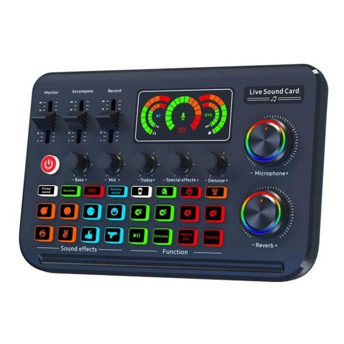 Mixeur audio USB - KCVV - F996 Max - Streaming en direct - Jeux - Chant ...