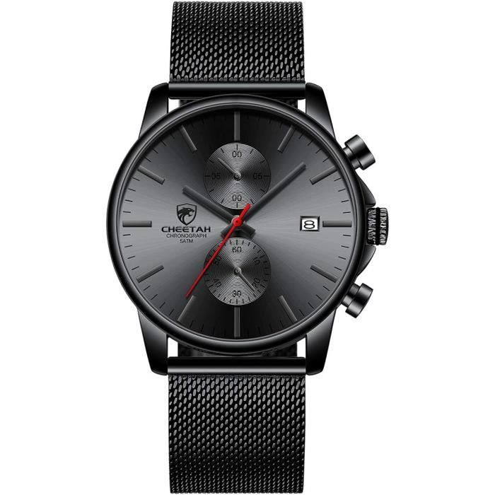 Montre À Quartz Analogique Tendance Et Minimaliste En Maille D'Acier ...