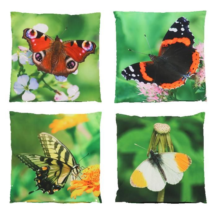 Coussins décoratifs - Nature Print - Assortiment de 4 coussins à ...