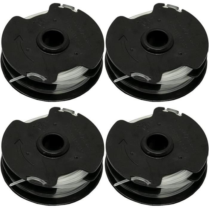 Lot de 4 bobines de Rechange pour débroussailleuse sans Fil Parkside PRTA 20-Li C3 IAN351753 ...