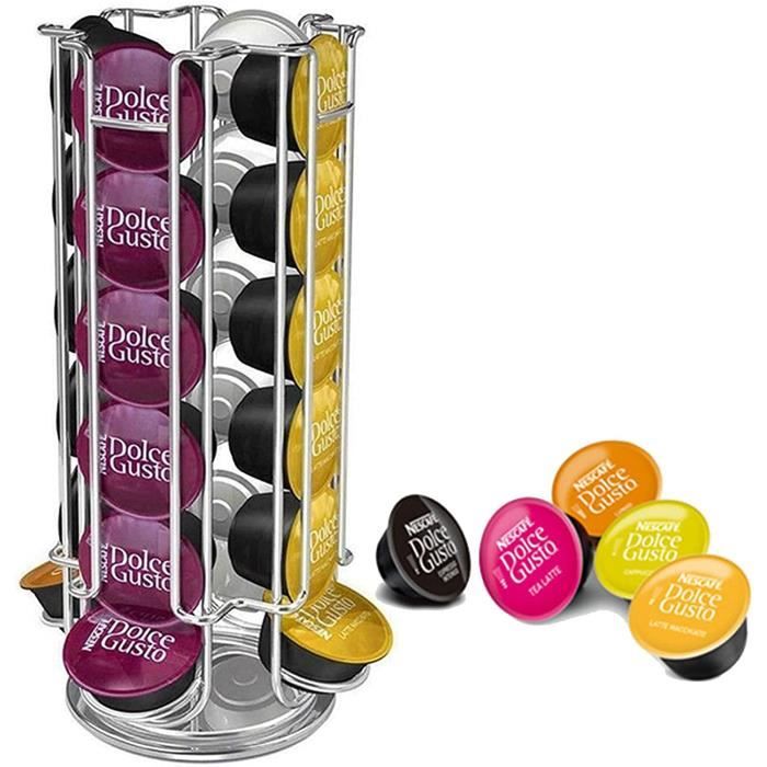 Support à Capsules à Café pour 24 Capsules, Rotatif Porte Capsules ...