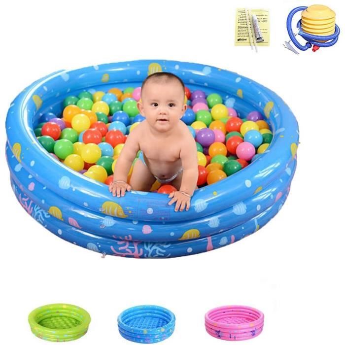 Piscines ZEIYUQI Kids Pool Portable avec Pompe Anti-Slippery Pliable ...
