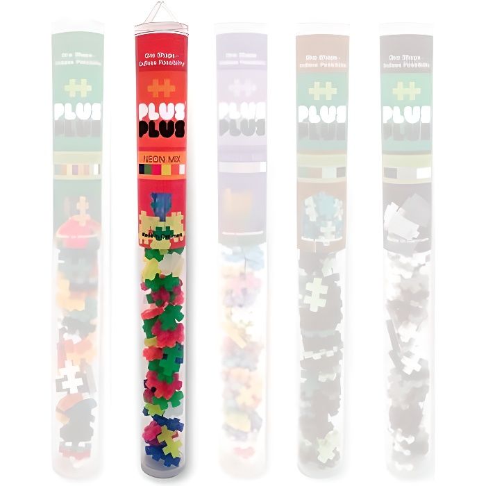 Tube Mini Neon Mix 100 pièces - Plus Plus - Cdiscount Jeux - Jouets