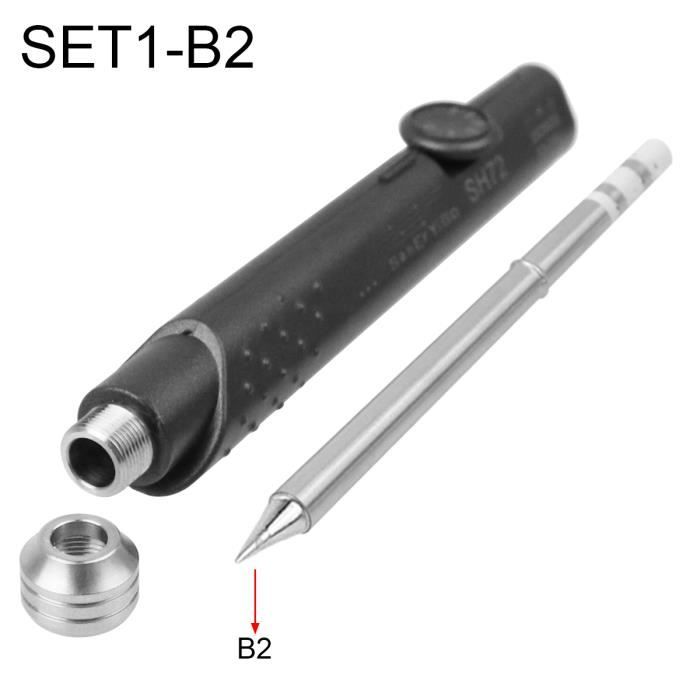 Définir 1-B2 - SH72 Mini fer à souder électrique 65W, Station de soudage Portable à température ...