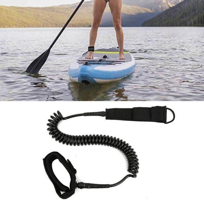 HURRISE corde de surf Corde de pied élastique noire pour sports ...