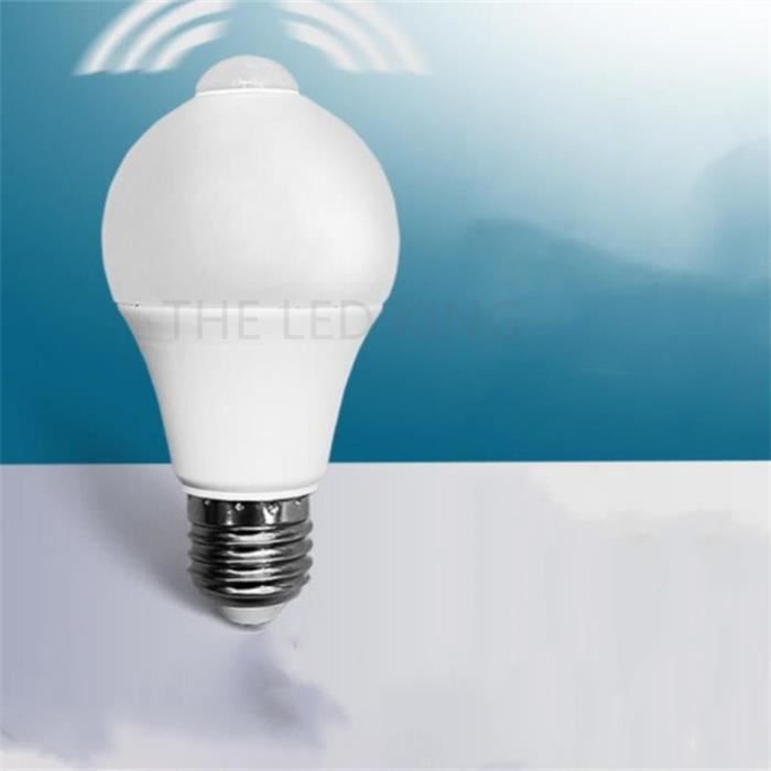 Ampoules Led E27 12W 15W 18W 21W lampe à capteur de mouvement PIR ...