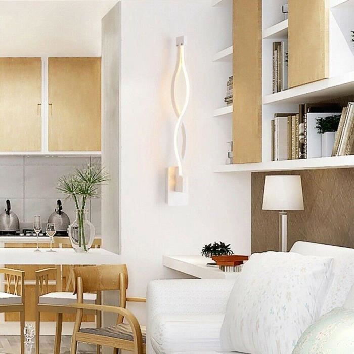 Applique murale de courbe de source de lumière LED douce de haute ...