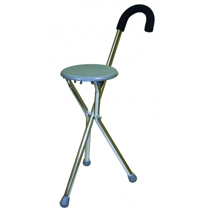Canne de marche avec siège à pieds - HMS VILGO SC072 - Structure en ...