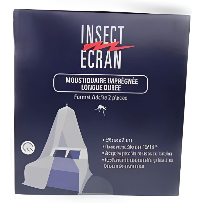Insect Ecran Moustiquaire Imprégnée Longue Durée Adulte - Cdiscount Maison