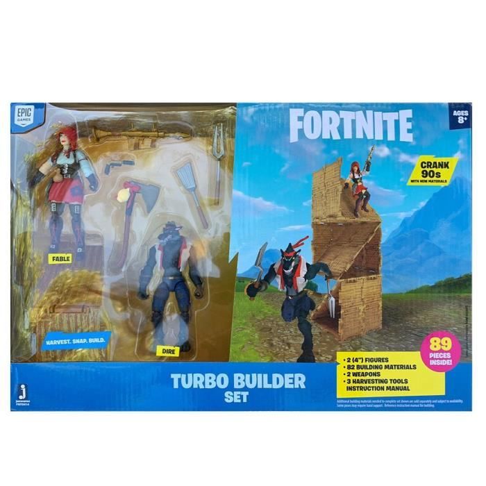 Fortnite Set Turbo Builder + Lot de 2 figurines (Fable / Dire ...