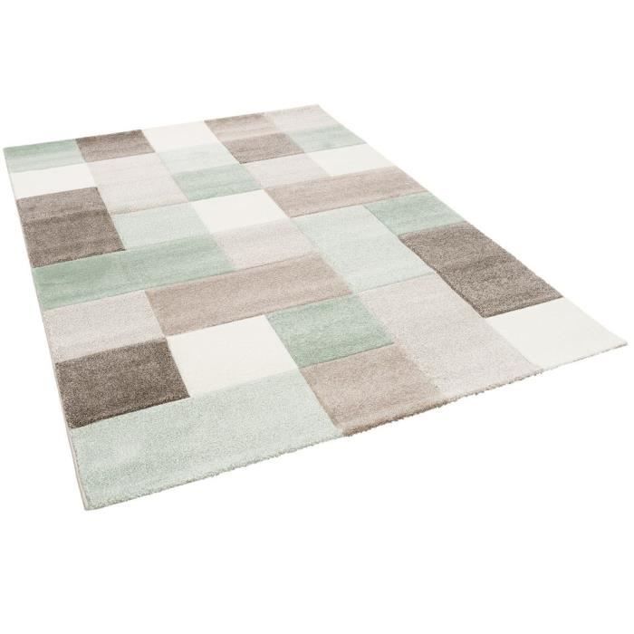 Tapis - PERGAMON - Maui - Vert pastel beige - 80x150 cm - Moderne ...