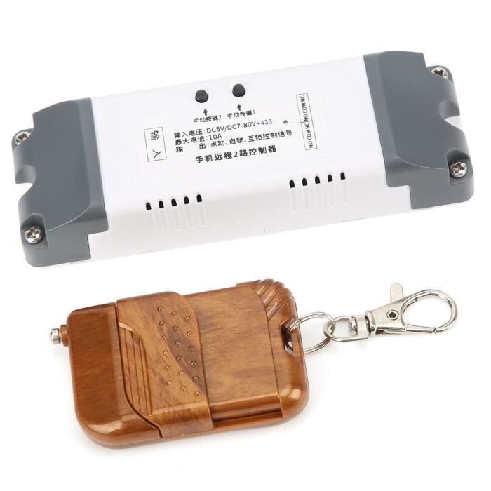 Qiilu Module De Commutateur Wifi 2 Voies Relais à 2 Canaux Smart Switch App Télécommande Vocale