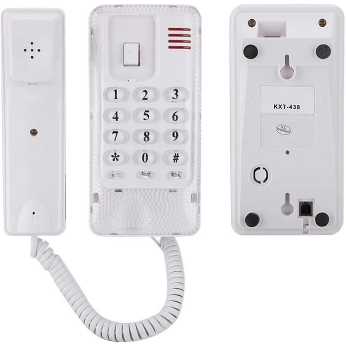 Téléphone Mural, Téléphone Fixe Avec Fil Pour La Maison, Téléphone À ...