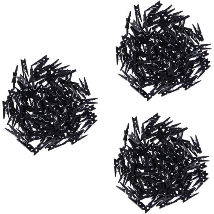 Alipis 300 Pcs Cartes De Mariage Noir Décor De Mariage Mini Trombones ...