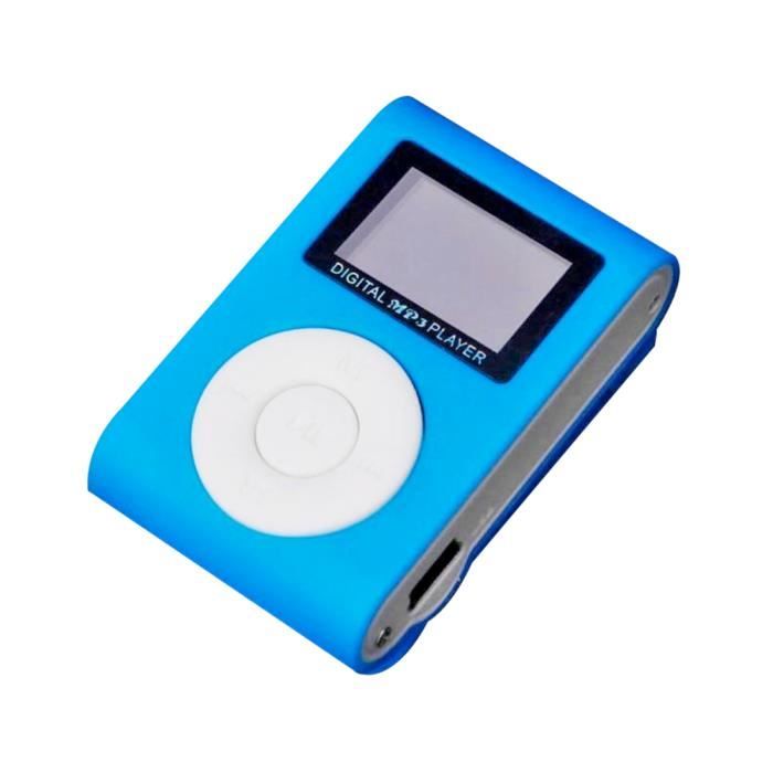 Lecteur MP3 - TBEST - Mini Clip Portable - Couleur Bleu - USB 1.1/2.0 ...