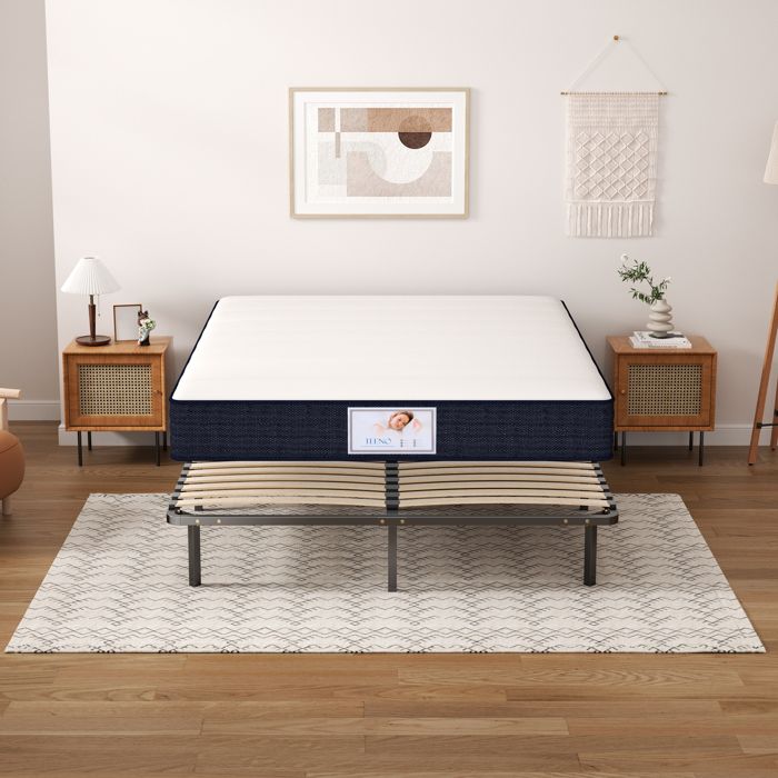 Ensemble Sommier + Ressort Matelas 22 cm - 140 x 190 cm - Cdiscount Maison